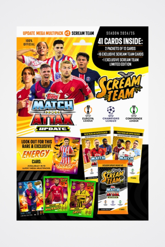Multipack #2 Scream Team Match Attax 2024/25 | karteina.pl